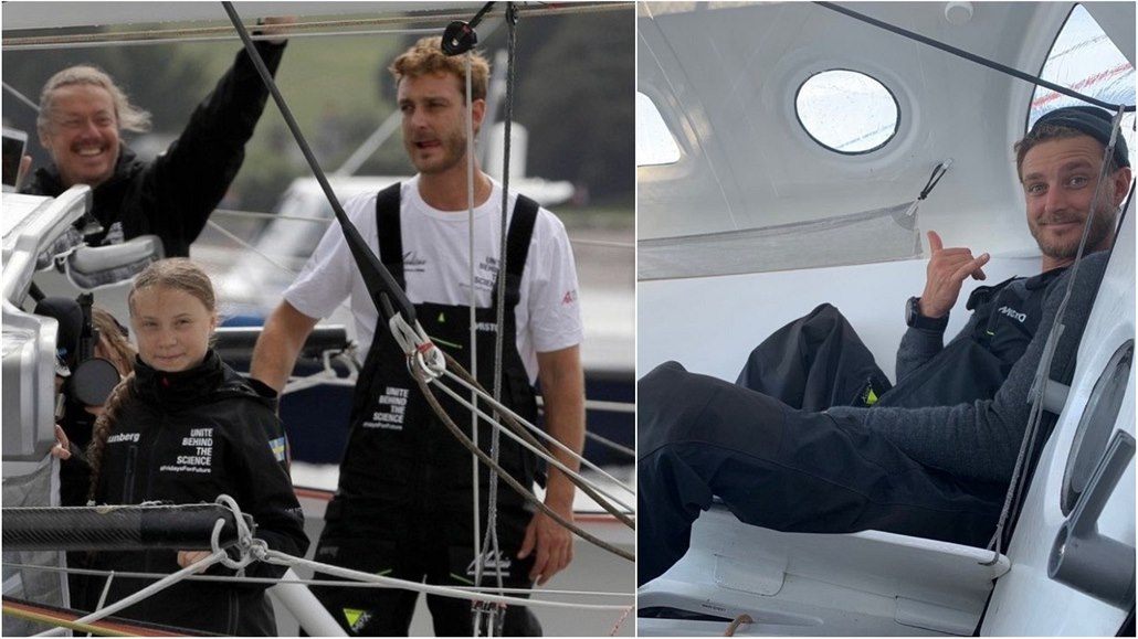 Jak princ Pierre do kýblu kadit musel: S Gretou se plaví vnuk monackého ...