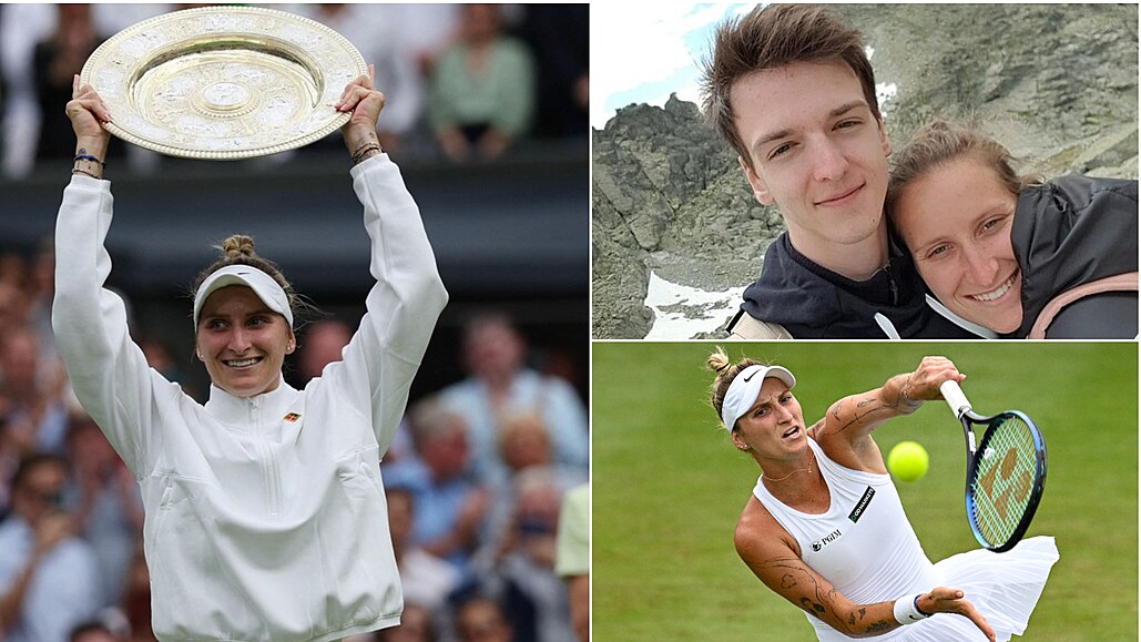 Královna Wimbledonu Vondroušová mimo kurt: Svatba se školní láskou ...