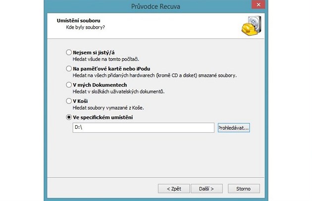Fotogalerie: Piniform Recuva