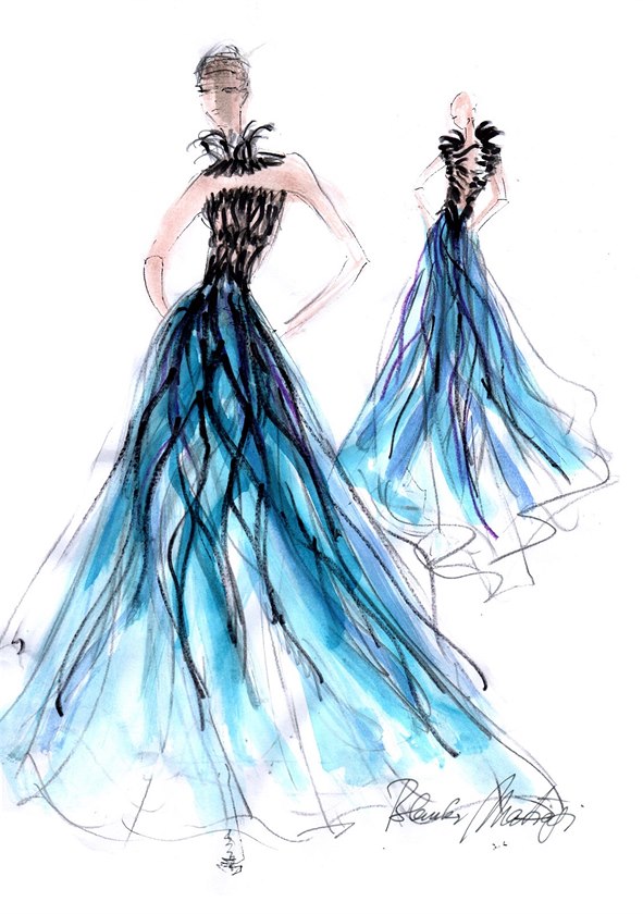 Fotogalerie: Skica modelu z připravované kolekce