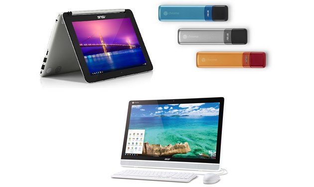 Google uvařil s Asusem počítač do HDMI, s Acerem Chrome OS AiO - iDNES.cz