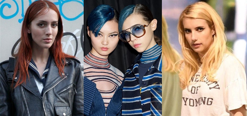 OBRAZEM: Červená, modrá, medová blond. I to jsou barvy nové sezony ...