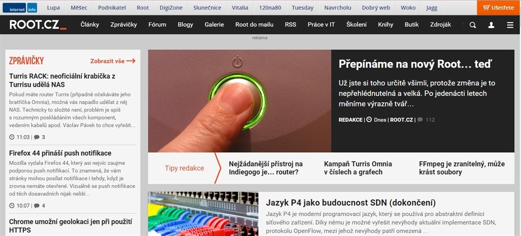 Root.cz oslavil své 17. narozeniny s responzivním designem - iDNES.cz