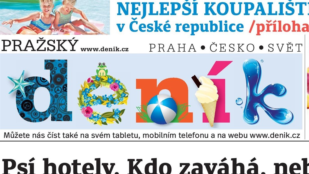 Deník dnes vychází se speciálním logem a letní přílohou - iDNES.cz