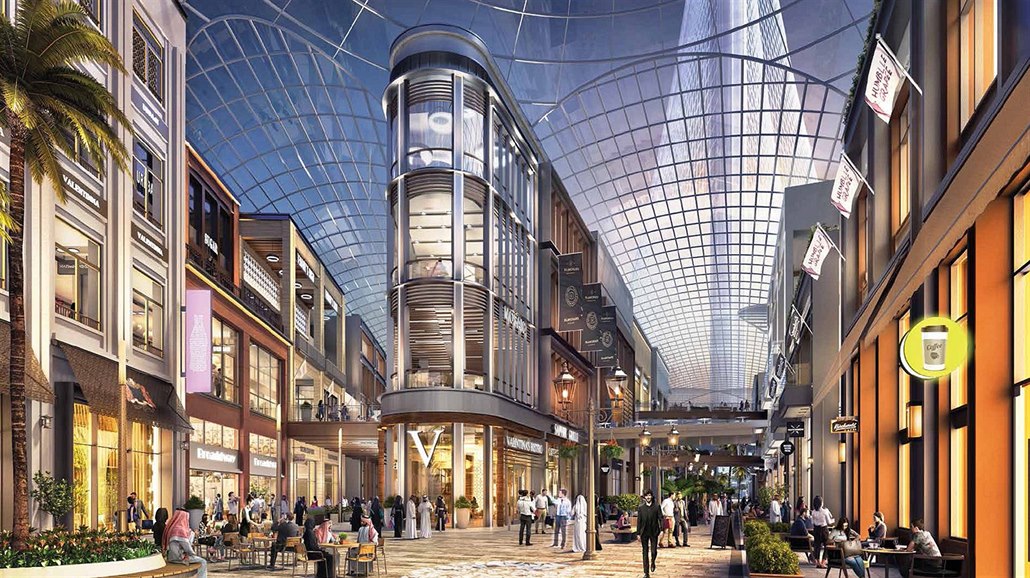 Obchody, divadlo i koncerty. V Dubaji staví největší obchodní centrum ...