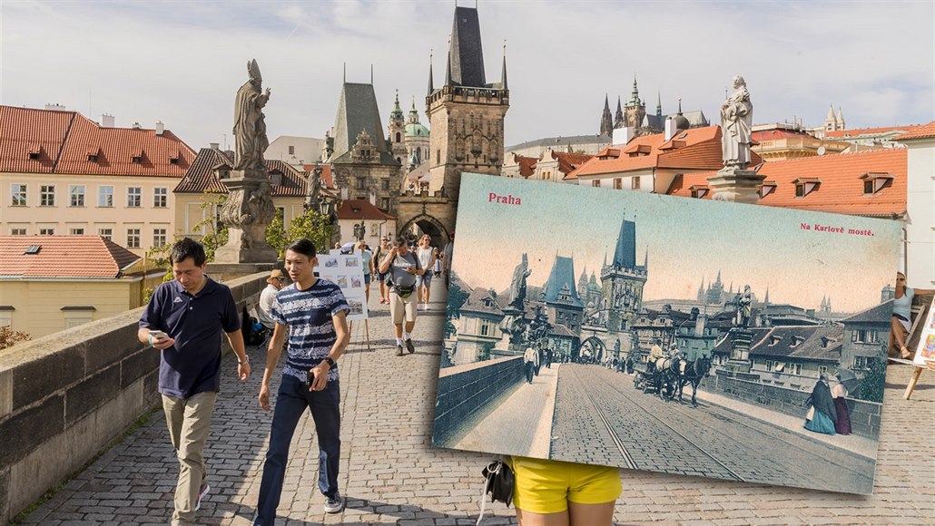 Praha před 100 lety a dnes. Podívejte se na krásné fotky - iDNES.cz