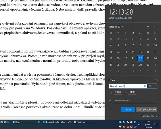 Tipy pro Windows 10: vylaďte si oznámení a na nic nezapomenete - iDNES.cz