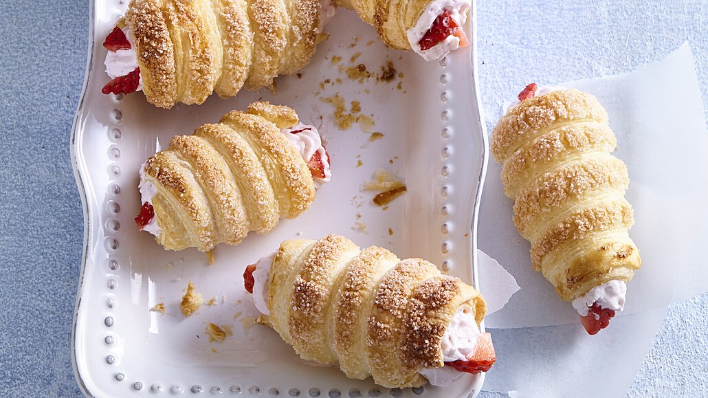 Jahodové trubičky – Recepty iDNES.cz