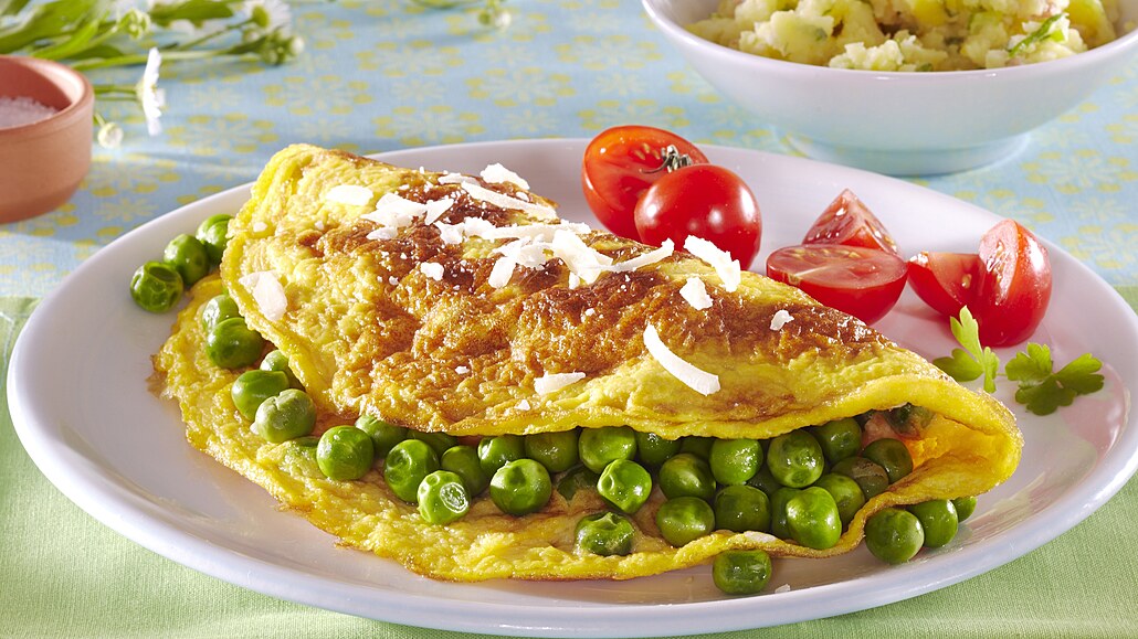 Omeleta s hráškem – Recepty iDNES.cz