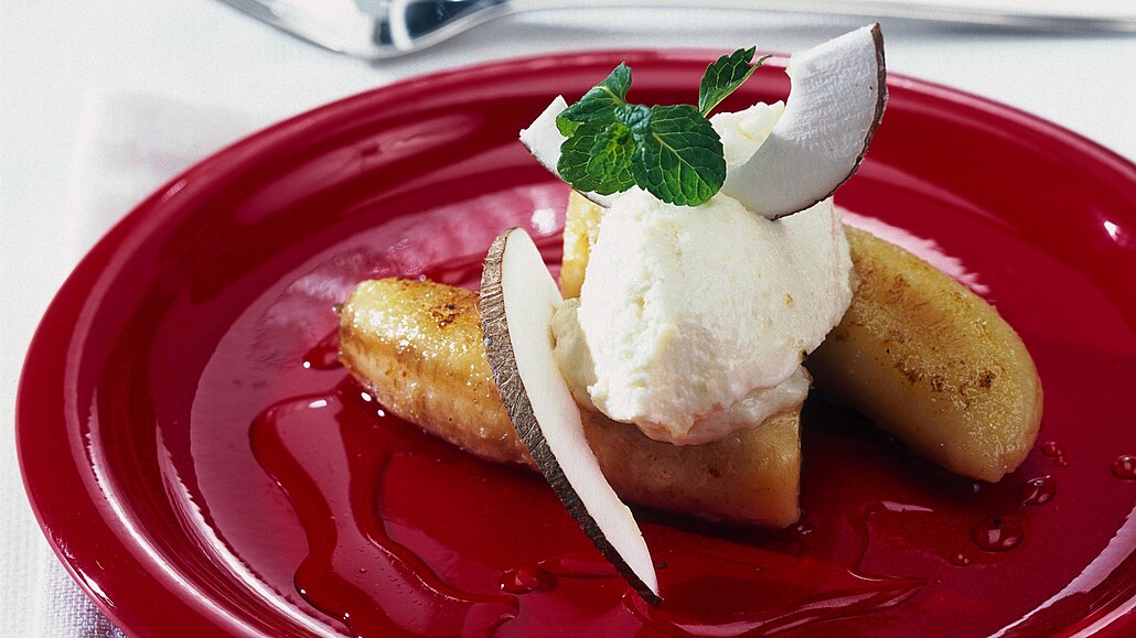 Pečený banán s kokosovým tvarohem – Recepty iDNES.cz