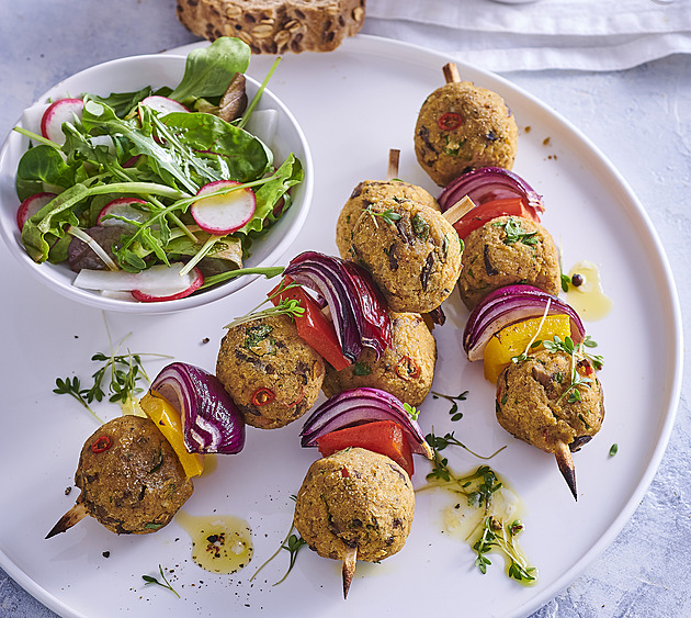 Fotogalerie: Špízy a la kofty s hlívou ústřičnou