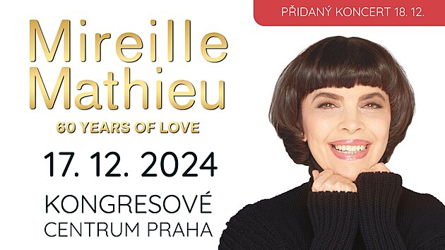 Přidaný koncert šansoniérky Mireille Mathieu. Přednostní nákup ...