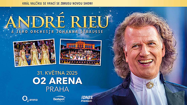 Houslová hvězda André Rieu se vrátí do O2 areny i příští rok ...