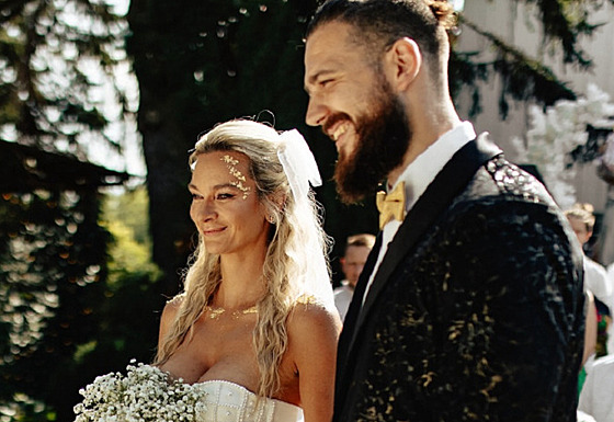 Modelka Barbora Mottlová a trenér David Pleva se vzali - iDNES.cz