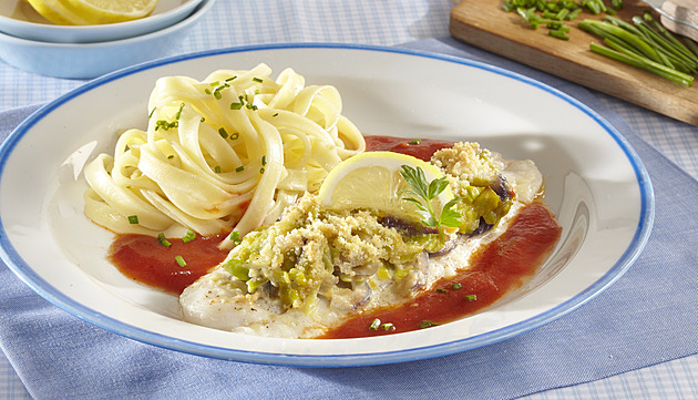 Fotogalerie: Zapečená ryba s pórkem