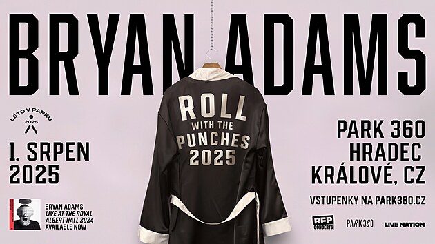 Bryan Adams vystoupí v létě v Parku 360 v Hradci Králové. Přednostní ...