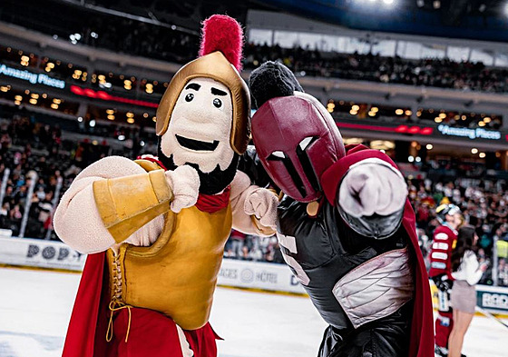 Sparťák a Spartax. Superhrdinové, kteří milují hokej. Co jsou maskoti ...