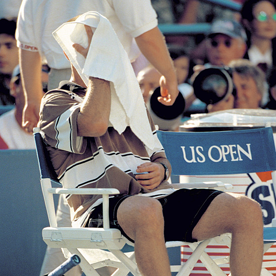 Andre Agassi ve finále Washingtonu 1995 zvracel do květináče - iDNES.cz