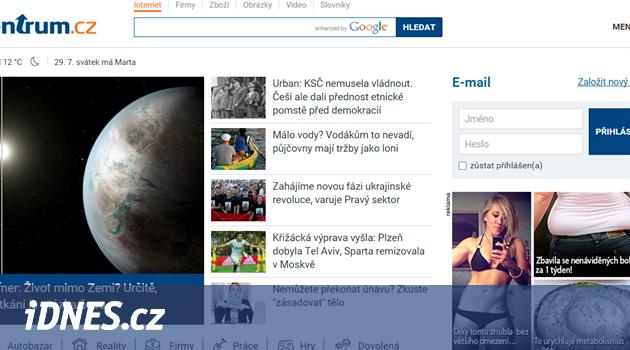 Centrum.cz dostalo novou podobu - iDNES.cz