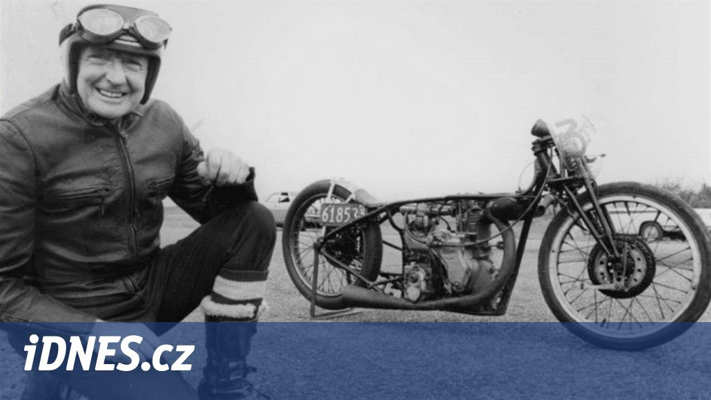 Stařec a motorka. Jeho tři sta kilometrů za hodinu dosud nikdo ...