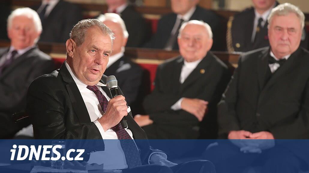 DOKUMENT: Projev prezidenta Miloše Zemana při předávání vyznamenání 28 ...