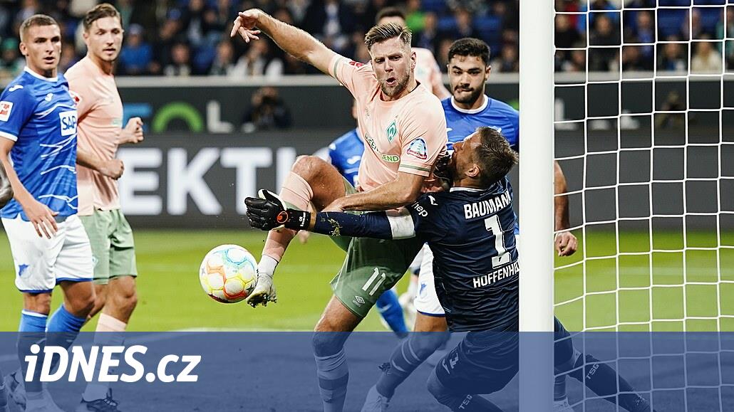 Brémy se po výhře na hřišti Hoffenheimu posunuly na čtvrté místo ...