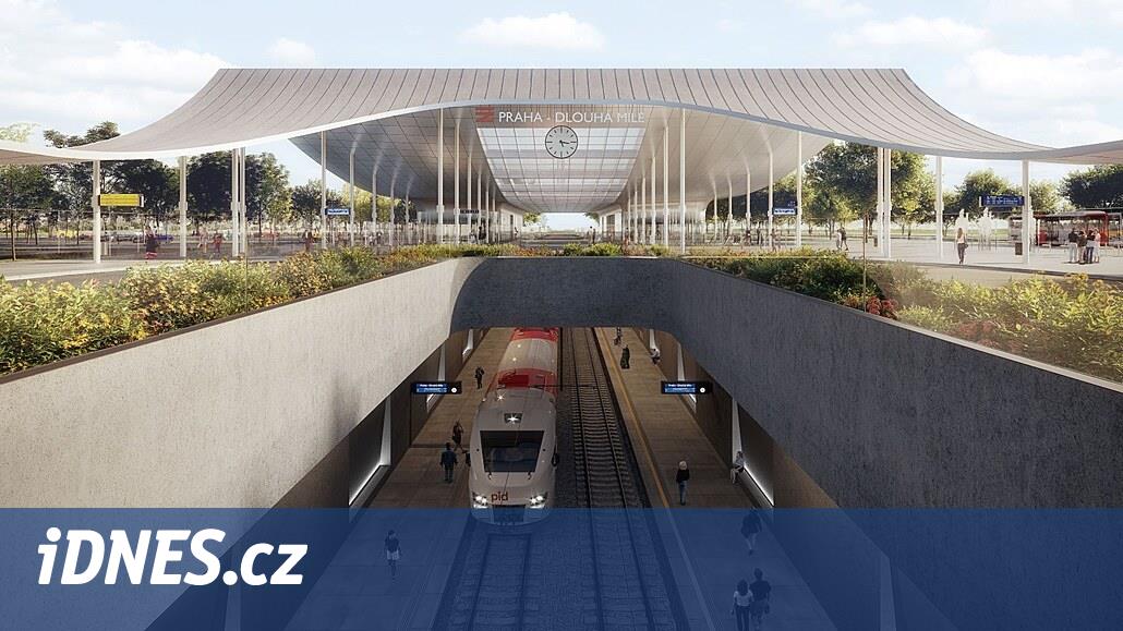 Správa železnic představila podobu terminálu Dlouhá Míle - iDNES.cz
