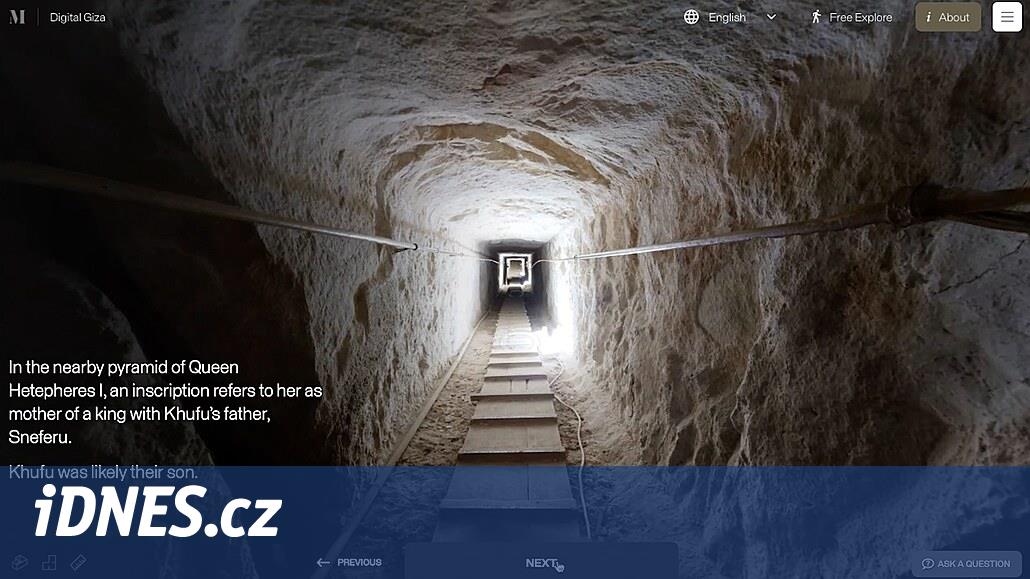 VIDEO: Prohlédněte si vnitřek Velké pyramidy v Gíze pohodlně z gauče ...