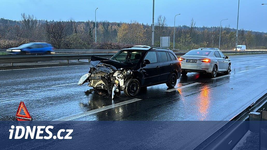Jižní spojku ochromila nehoda. Doprava kolabuje - iDNES.tv