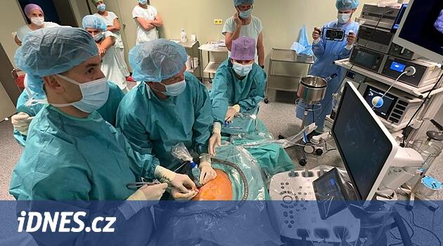 V Podolí operovali plod s brániční kýlou, zavedením balonku mu zvětšili ...