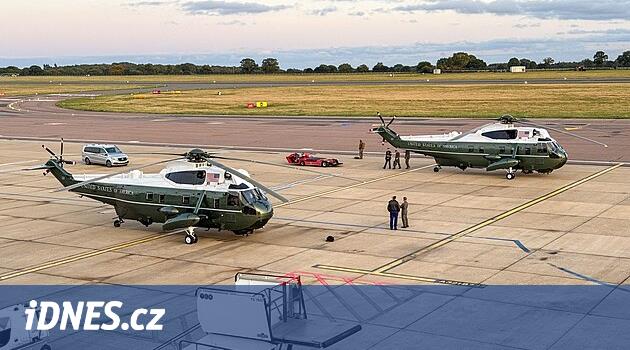 Vrtulník s Trumpem musel nouzově přistát - iDNES.cz